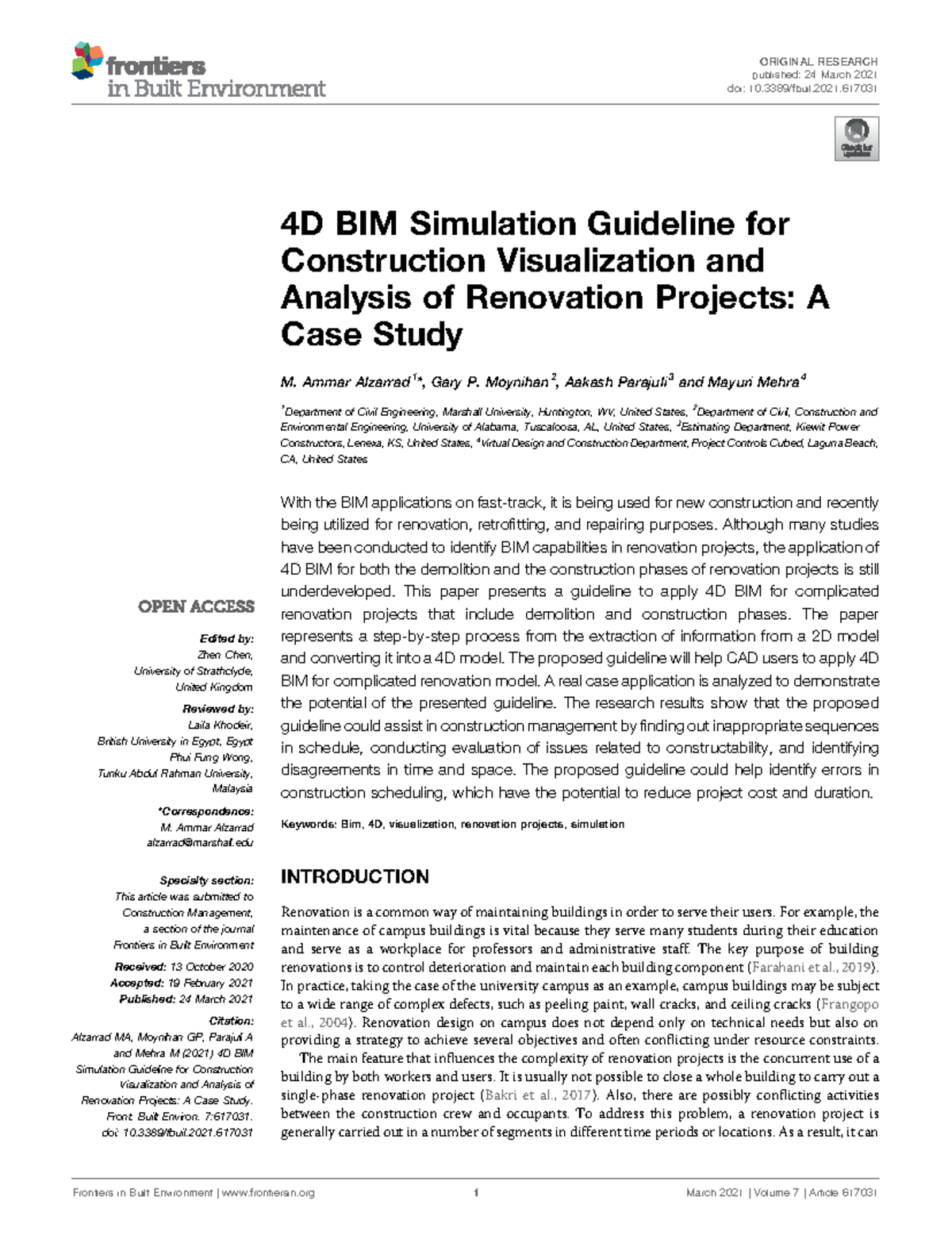 4D BIM Simulation Guideline for Construction Visua - 4D BIM Simulation ...