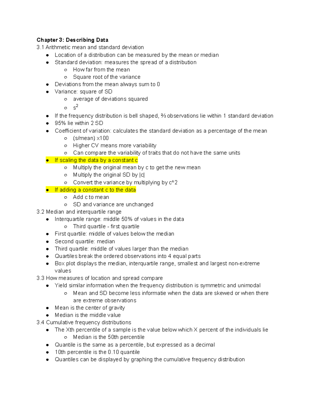 Ch3 Describing Data - Professor Esmael Jafari Haddadian - Chapter 3 ...