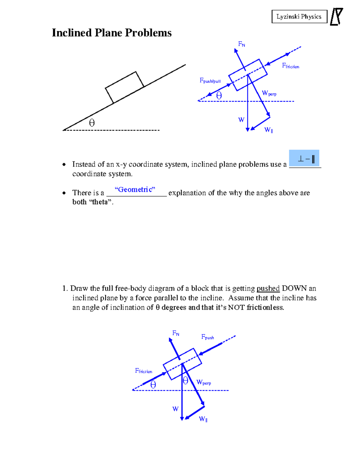 1-inclined-plane-problems-solutions compress - Inclined Plane Problems ...