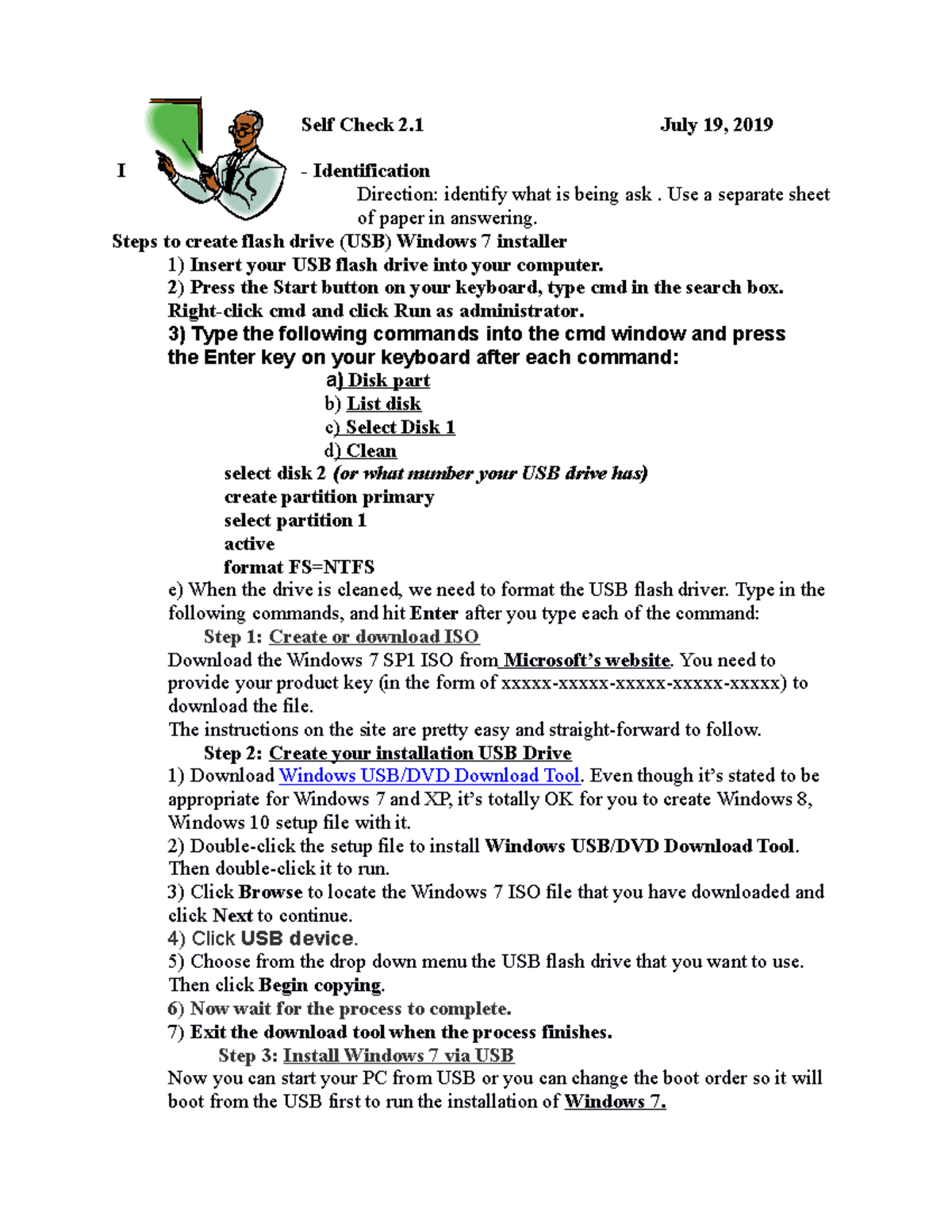 Self Check 2 - The files posted here are files from my secondary grades ...