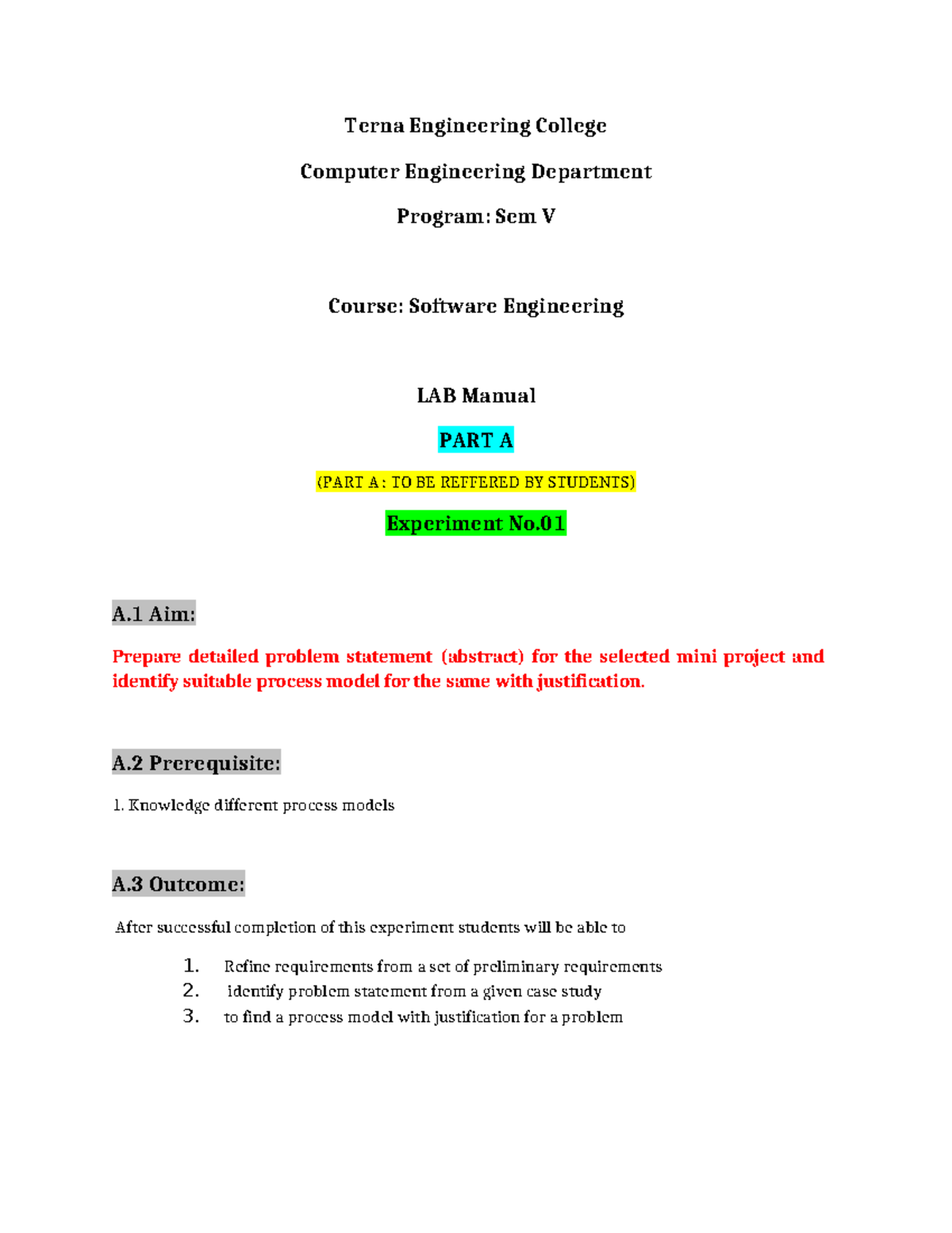 308371 C47 SE EXP1 - kvopf - Terna Engineering College Computer Engineering Department Program ...