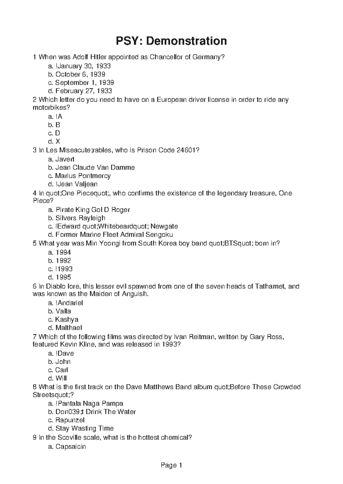 PSY200-Handout-9 - PSY200-Handout-9PSY200-Handout-9PSY200-Handout-9 ...