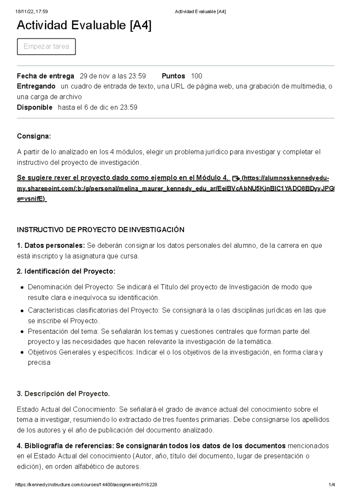 Actividad Evaluable [A4] - Actividad Evaluable [A4] Fecha de entrega 29 ...
