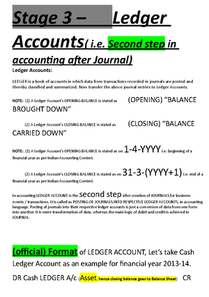 Acc notes 6 - accounts - Exercise (Journal)Please enter JOURNAL ENTRIES ...