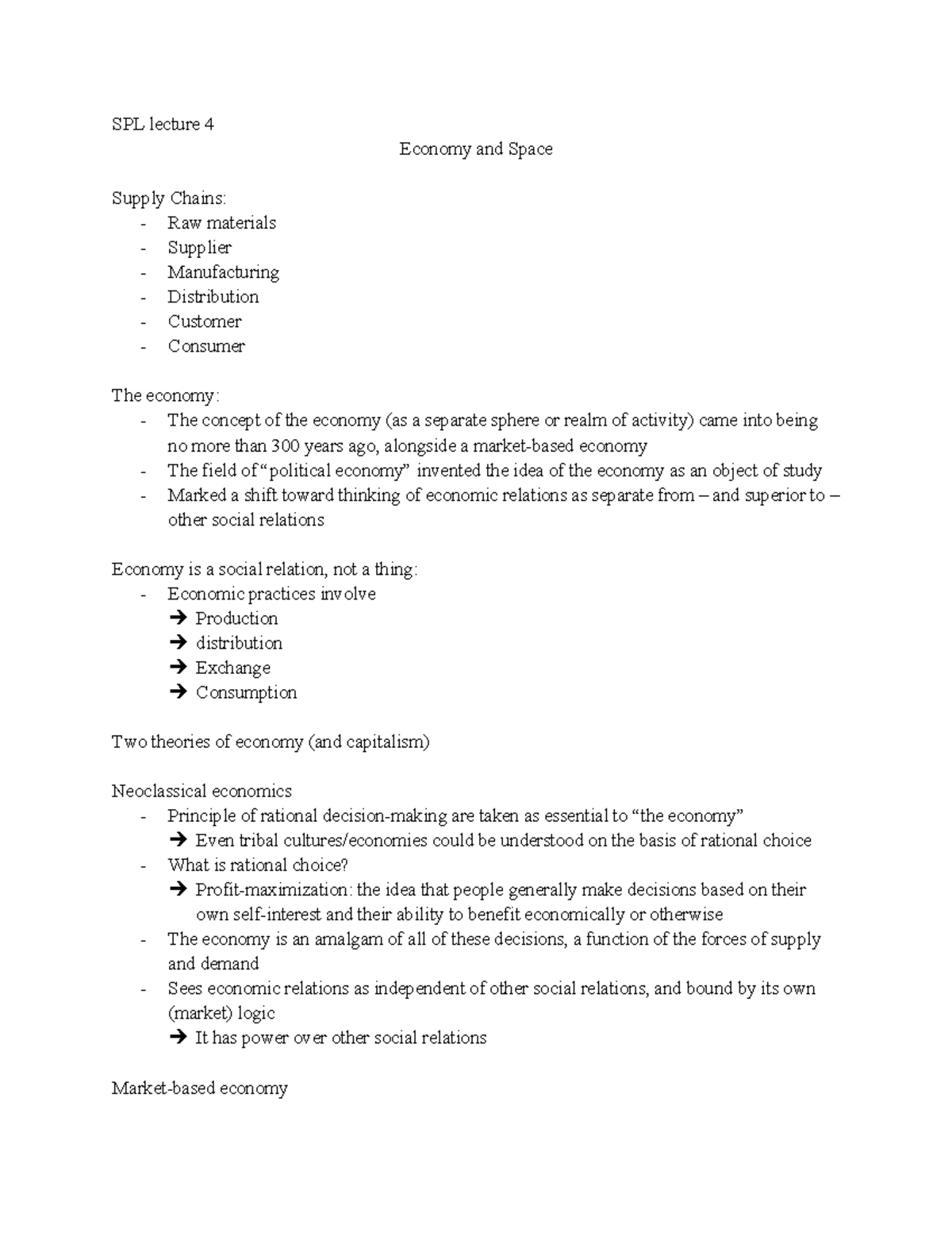 SPL lecture 4 - Space Place and Location professor Gabriel - SPL ...