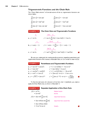 CALC 28 - CALC 28 NOTES - 146 Chapter 2 Differentiation It is ...