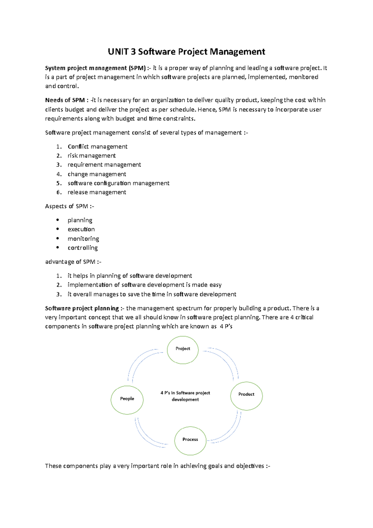 UNIT 3 - these notes are saving your time here - UNIT 3 Software ...