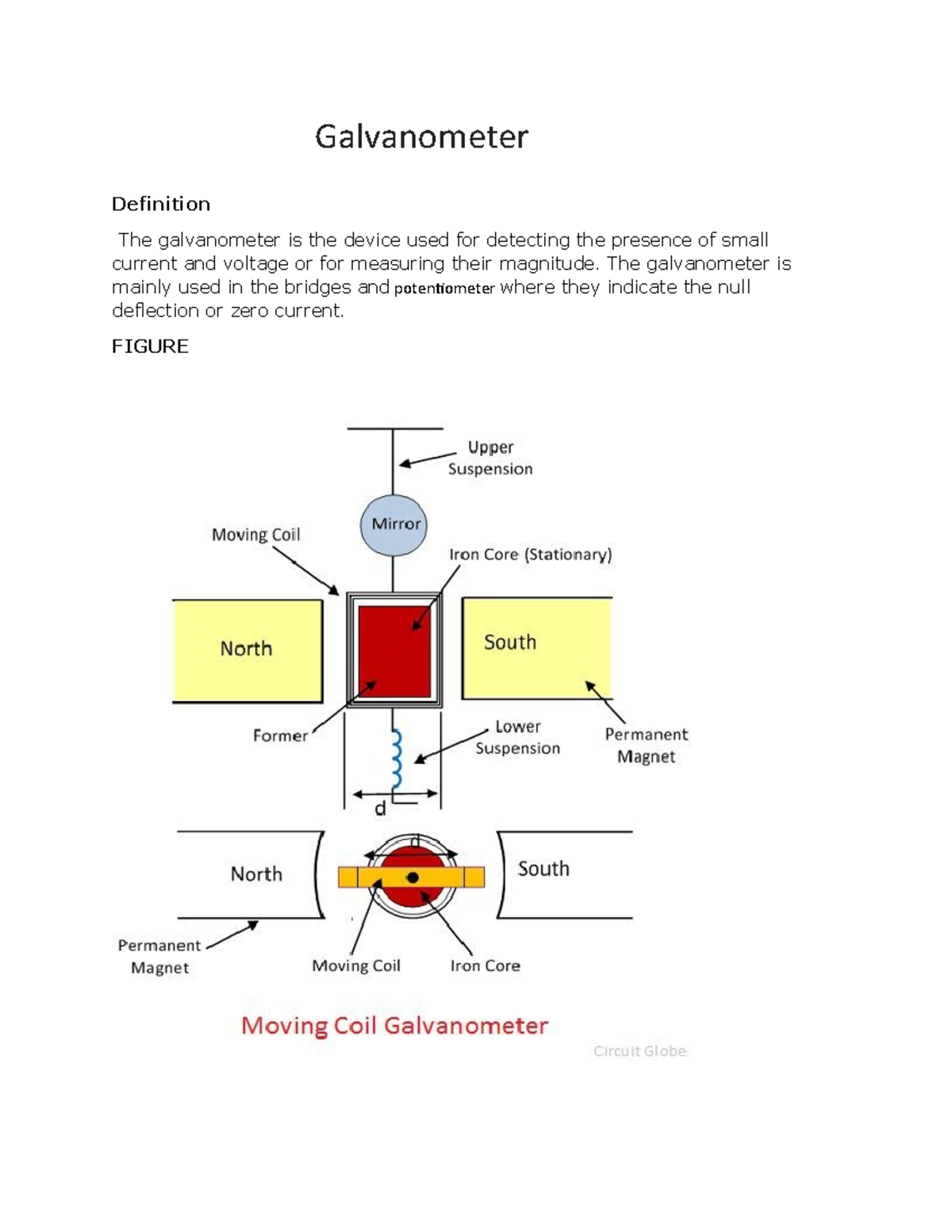 Assignment (Project) - Galvanometer Definition - Studocu