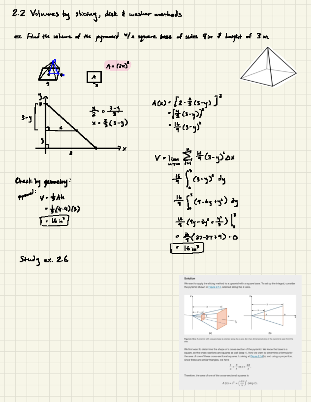 Calculus II - Short, detailed summary notes for Chapter 5.2 of Early ...