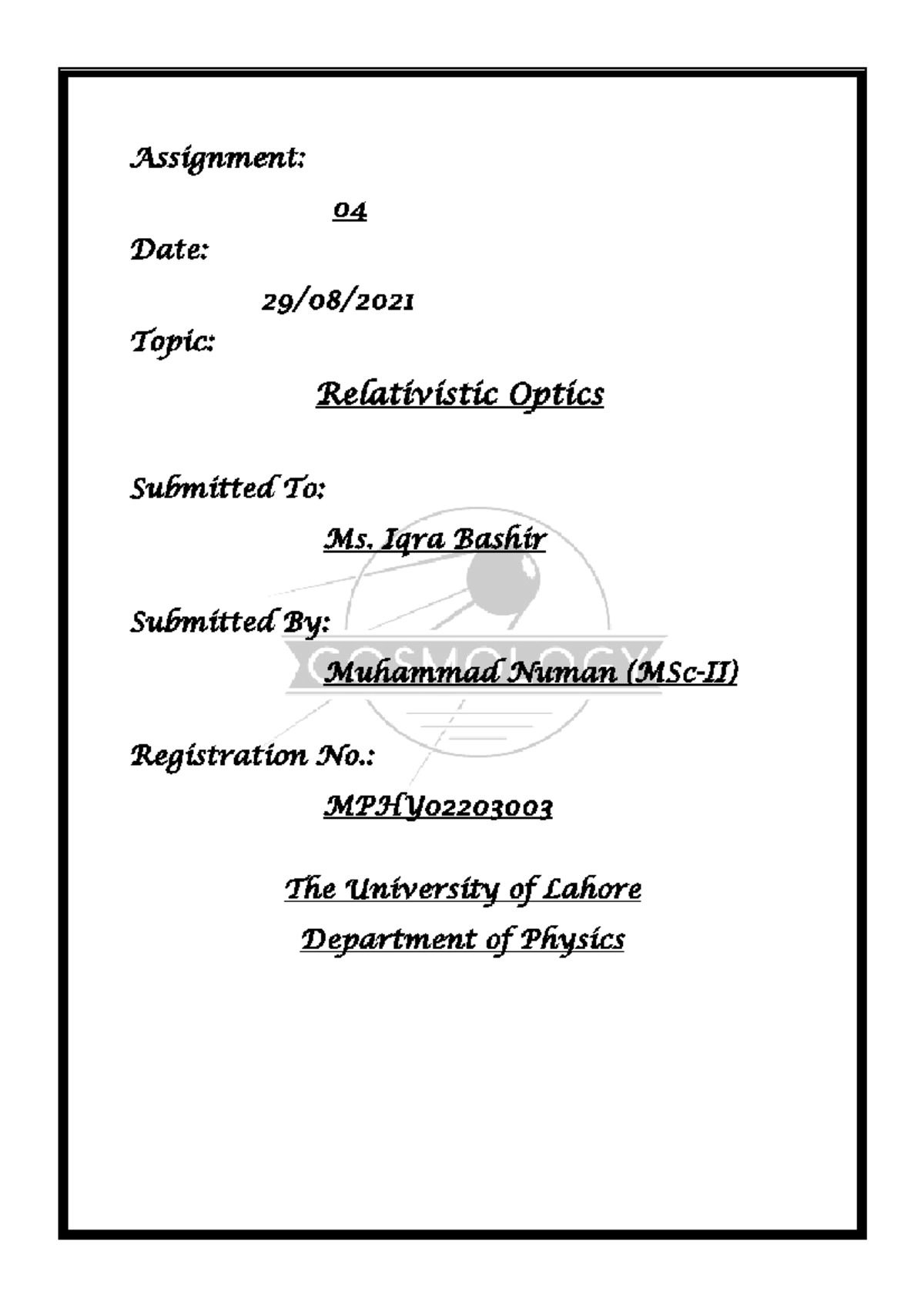 Assignment 4 - these are helpful - Basic Electronics - Studocu
