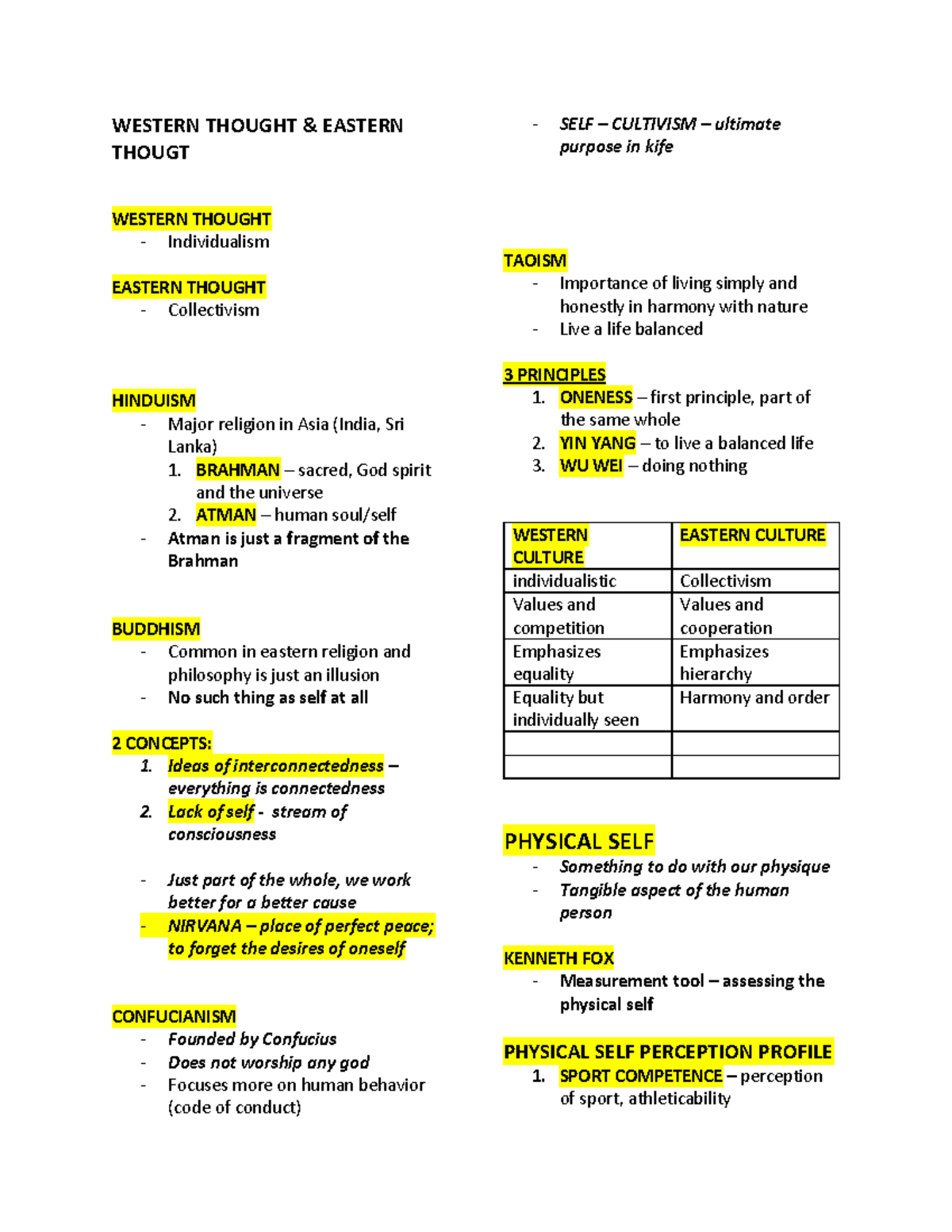 Western- Thought - WESTERN THOUGHT & EASTERN THOUGT WESTERN THOUGHT ...