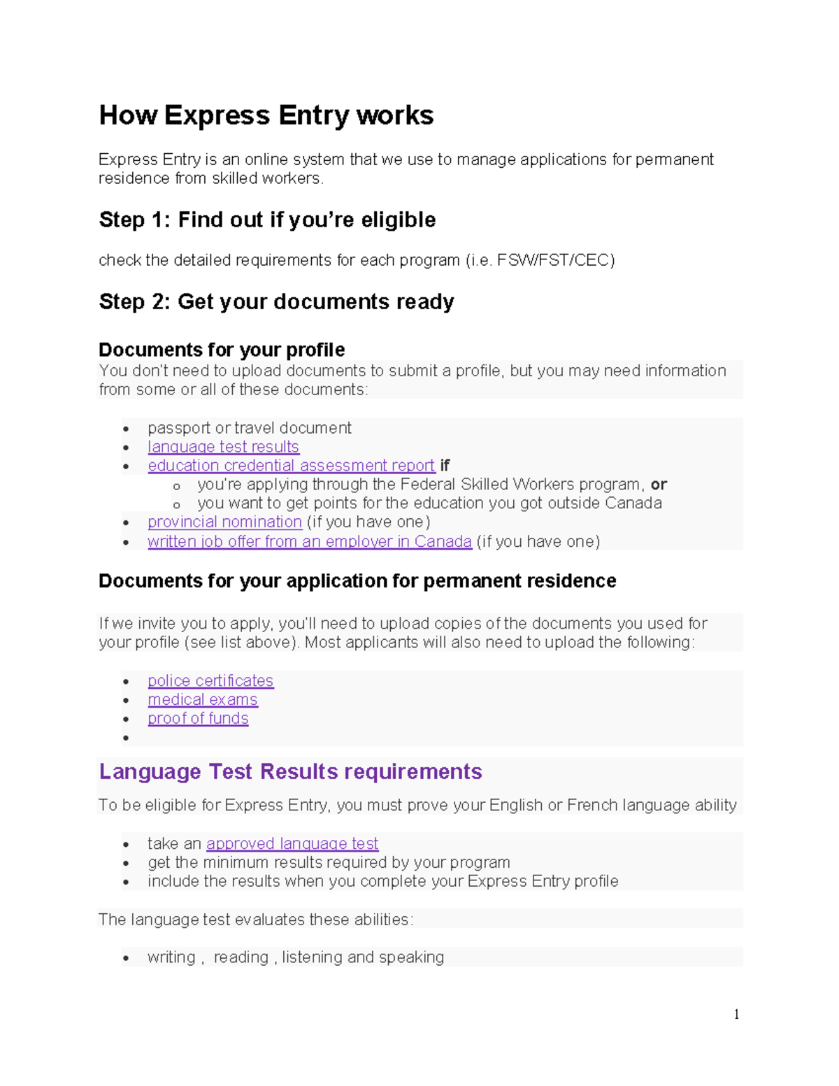 2 HOW Express Entry Works - How Express Entry works Express Entry is an ...