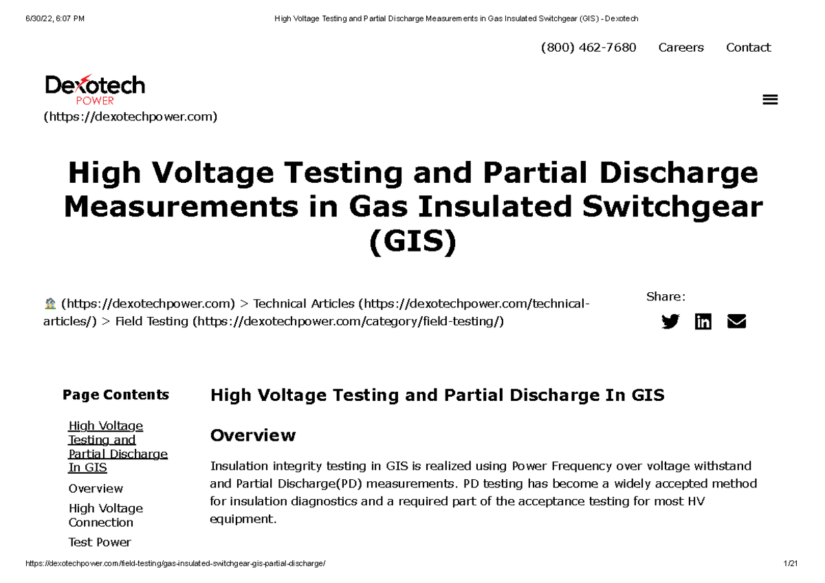 PD Test Procedure - High Voltage Testing and Partial Discharge ...