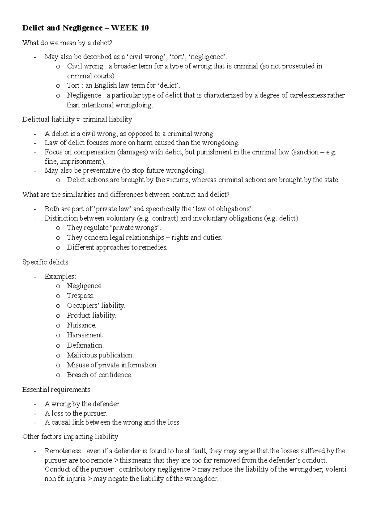 LIT21C WEEK 10 - lecture notes from slides for week 10 of the course ...