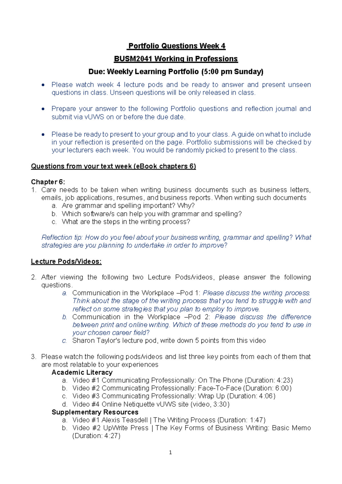 Week 4 Portfolio Questions UEH, T2 2024-edit 1 - Portfolio Questions ...