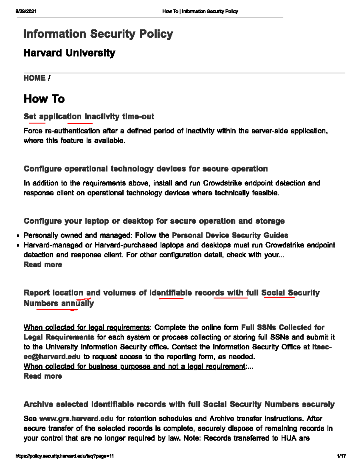 Harvard IT security policy - Computer programming 1 - Studocu