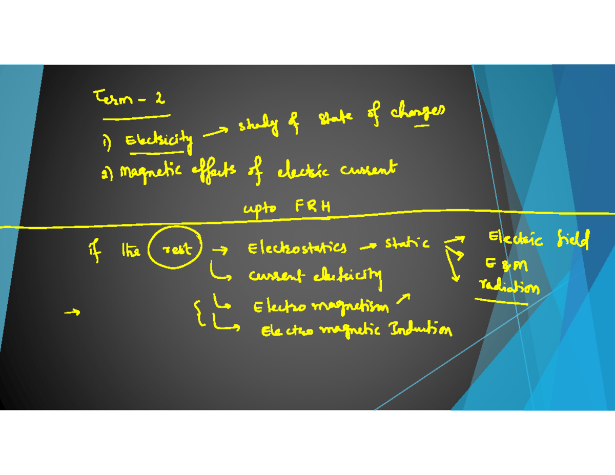 Electricity.18 - Important notes - ELECTRICITY Study of characteristics ...