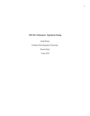 IHP 340 Module Six Worksheet - Kayla Lewis Southern New Hampshire ...
