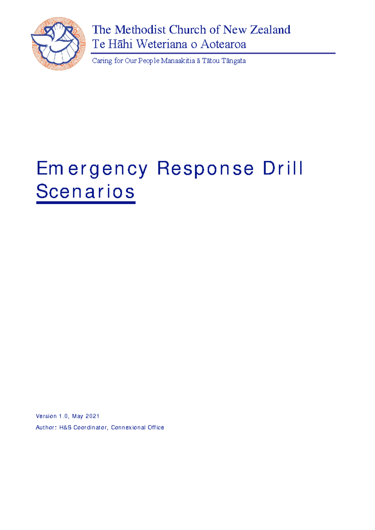 Emergency Response Scenarios May 2021 - The Methodist Church of New ...