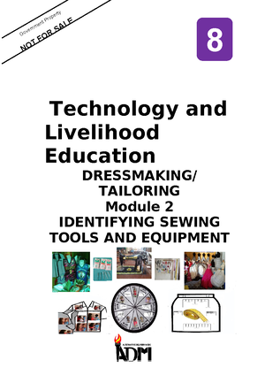 Module 3 Dressmaking - EXPLORATORY OFFERED - Technology and Livelihood Education DRESSMAKING ...