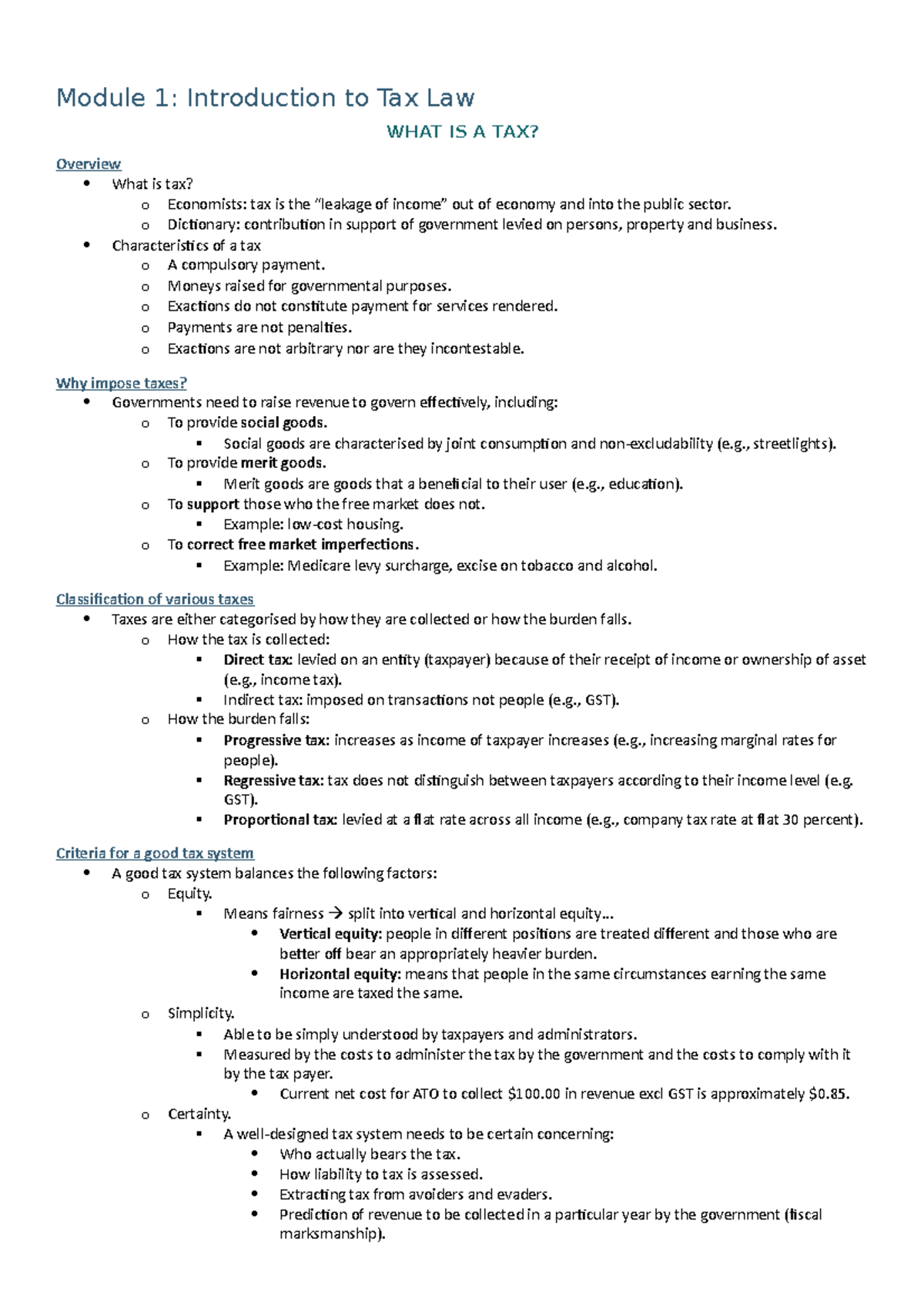 Module 1 - Lecture notes 1 - AYB219 - QUT - Studocu