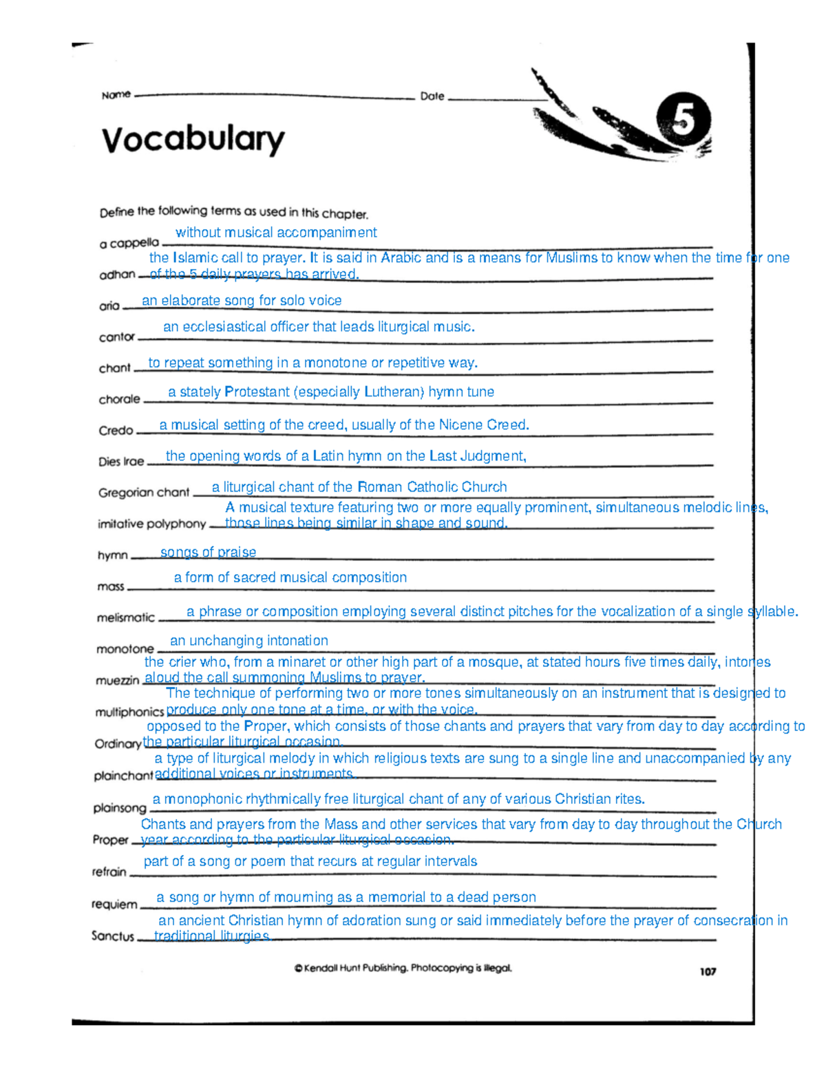 Chapter 5 Vocabulary - HIS 315L - Studocu