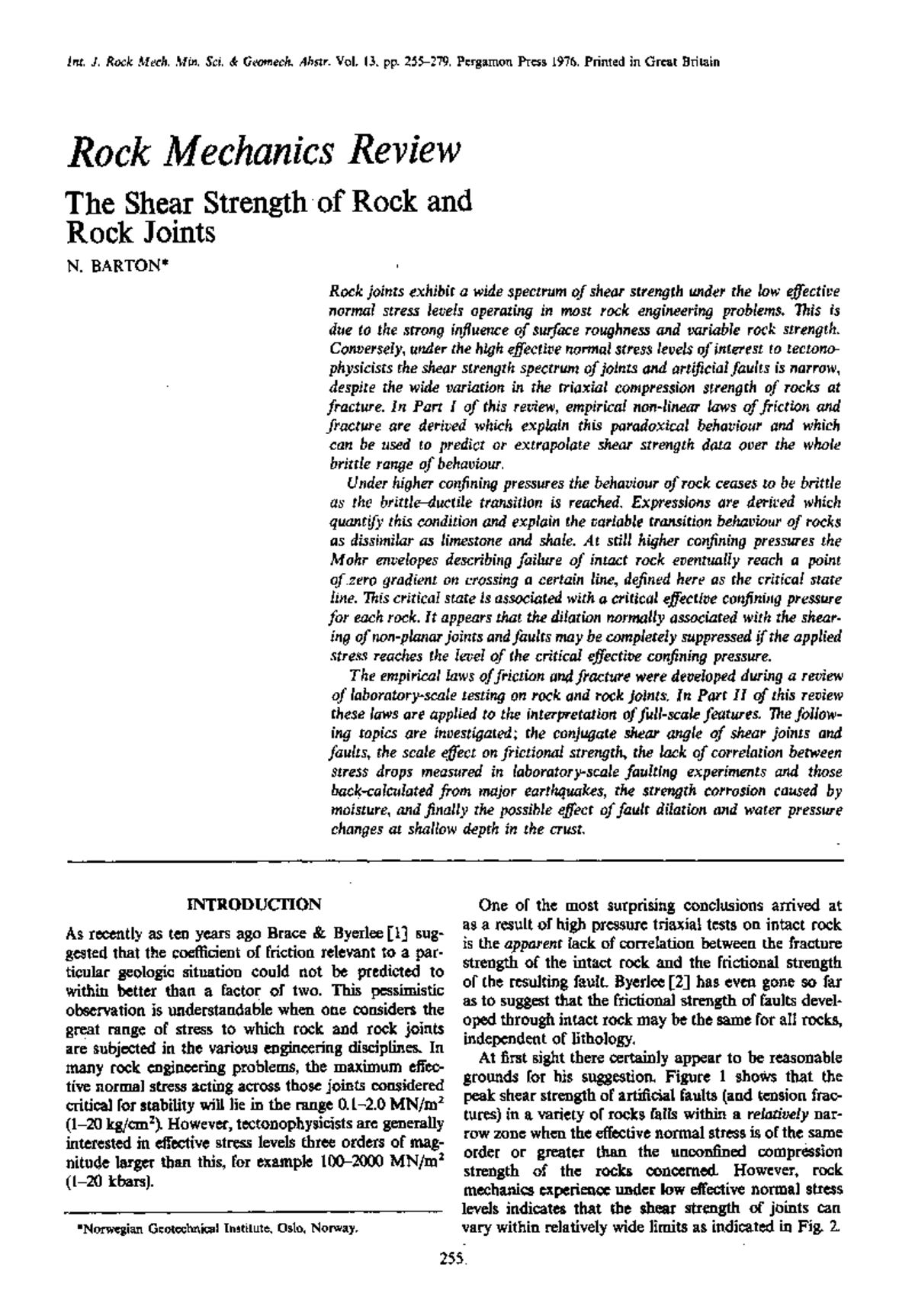 Bookforreference - Int. J. Rock Mech. Min. Geomech. Abstr. VoL 13, pp ...