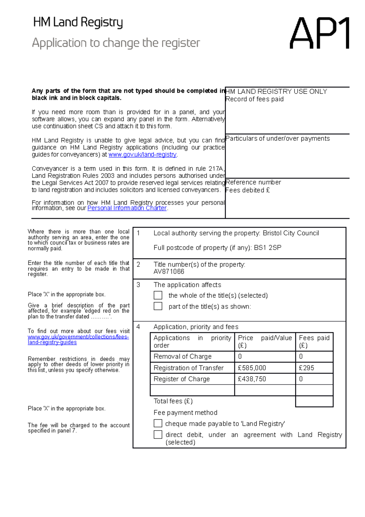 AP1 WS 9 - AP1 - Any parts of the form that are not typed should be ...