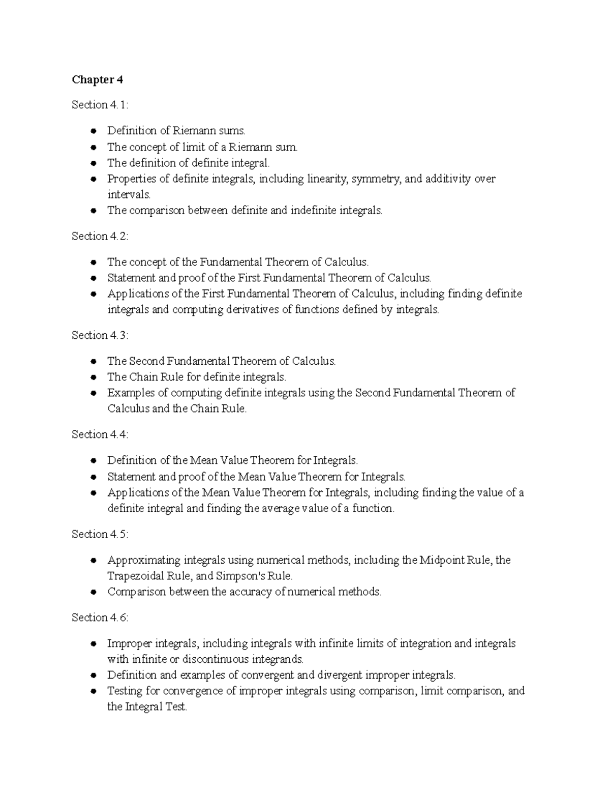 MATH 231 Chapter 4 - MATH 231 Notes for Ch 4 - Chapter 4 Section 4 ...