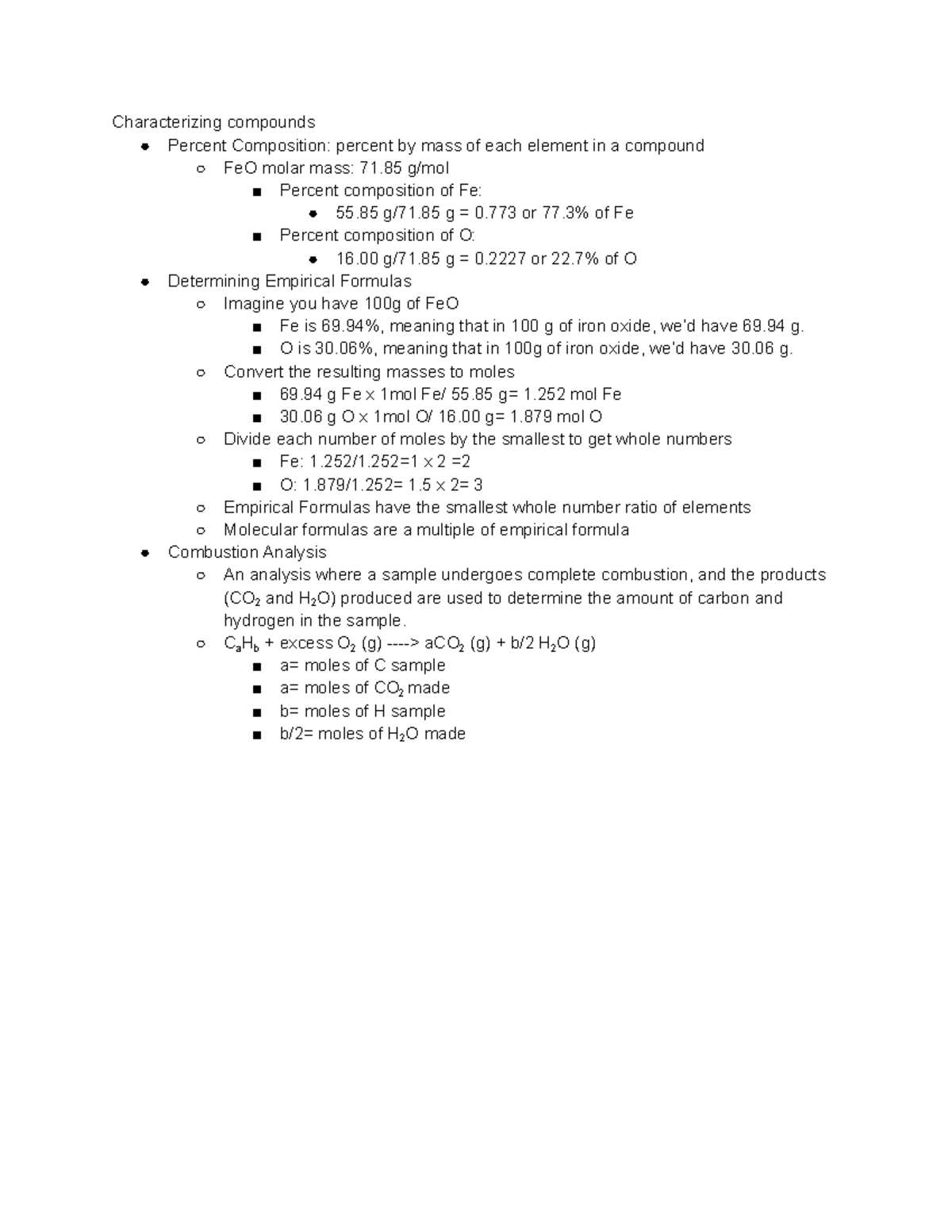 Chapter 7c (chem) - Characterizing Compounds - Characterizing compounds ...