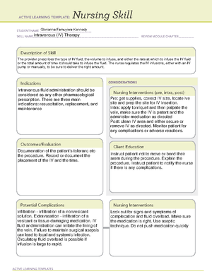 Oxygen - ATI Template - ACTIVE LEARNING TEMPLATES Nursing Skill STUDENT ...