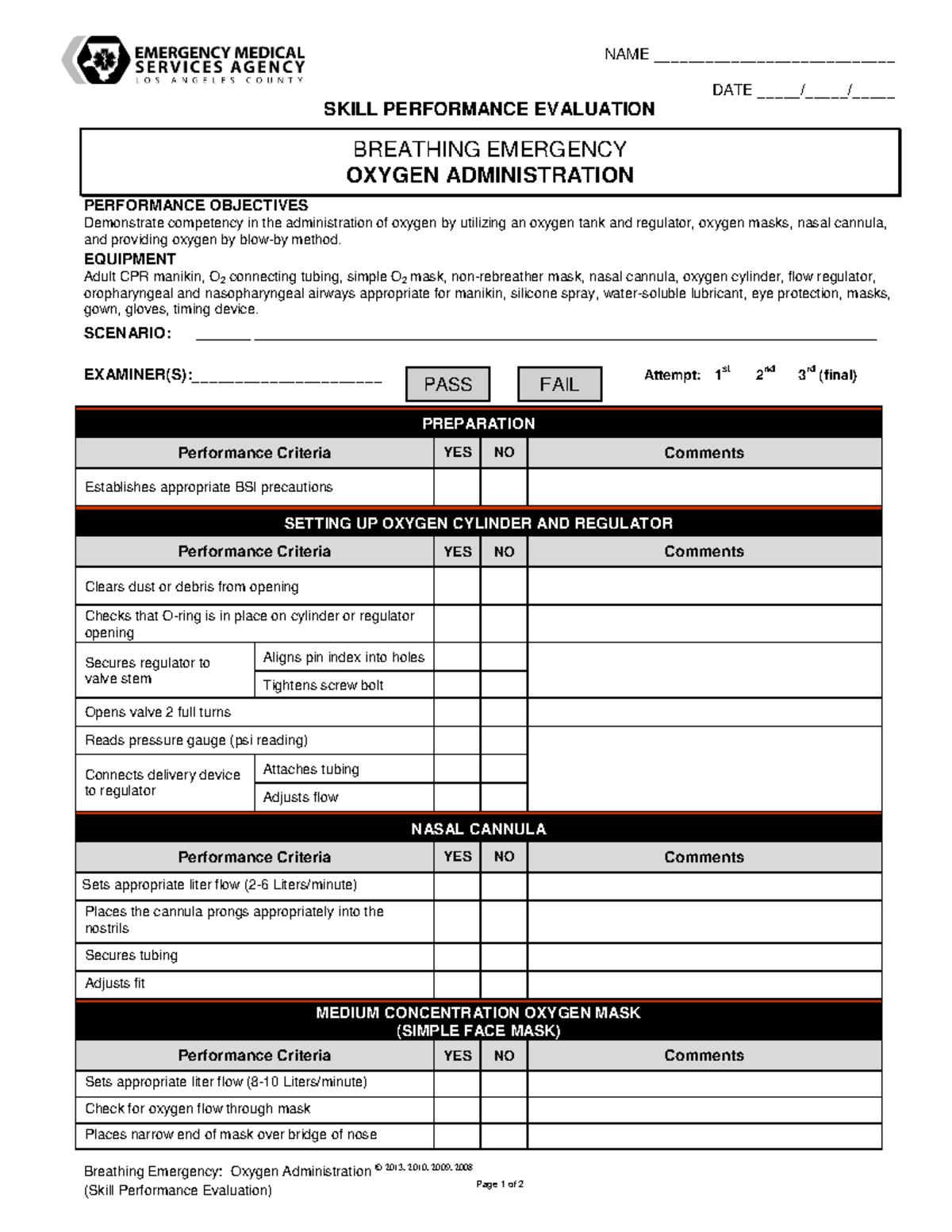 B - Breathing - O2 Administration - Test - Breathing Emergency: Oxygen ...