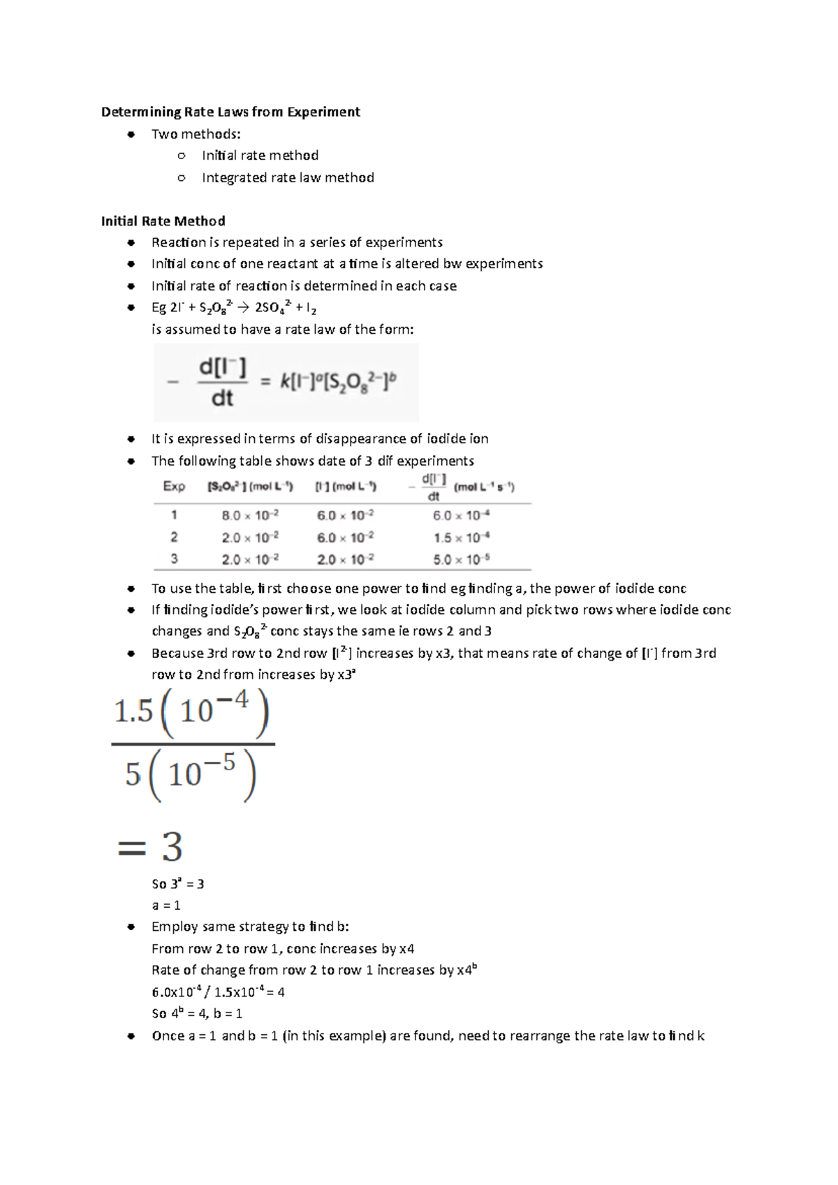 Rate law chem 2 - Info & examples for rate laws - Determining Rate Laws ...