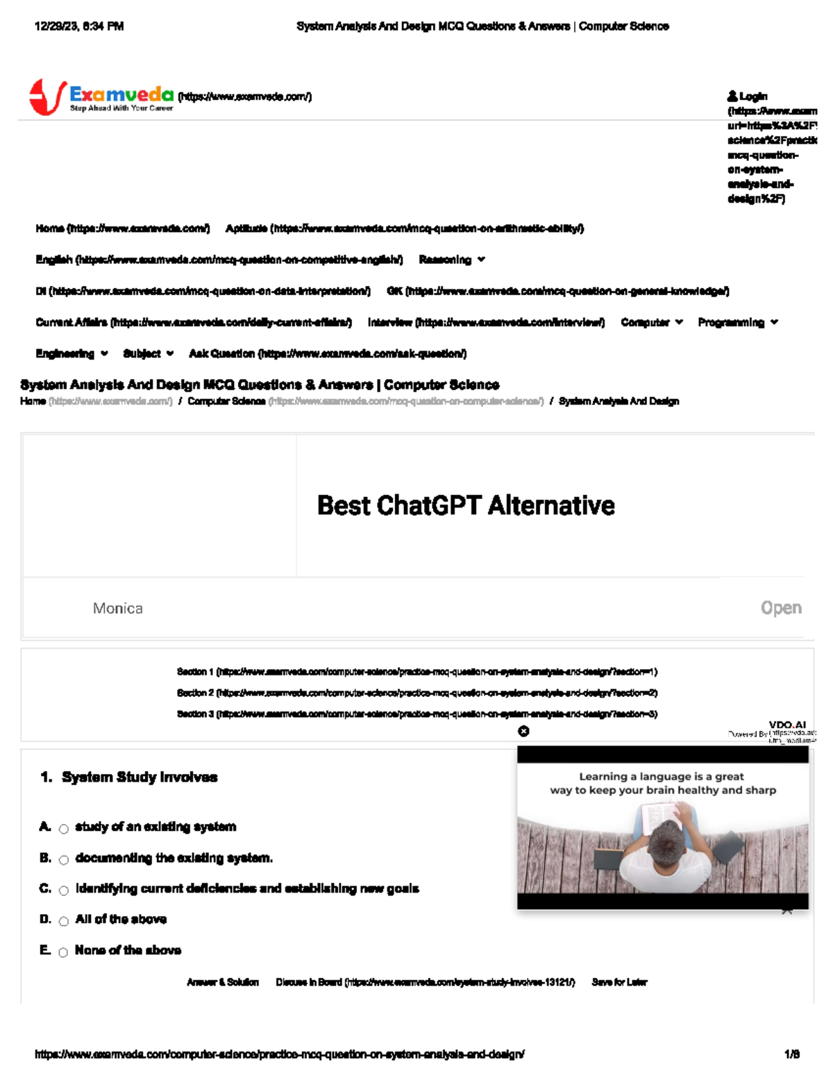 Mcq sad - Bachelor of Science with ICT - Studocu