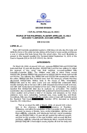 Tahira S. Ismael vs.People, G.R. No. 234435-36, February 6, 2023 ...