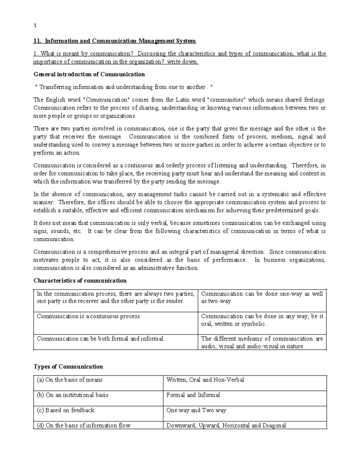 MIS - Information and Communication Management System What is meant by ...