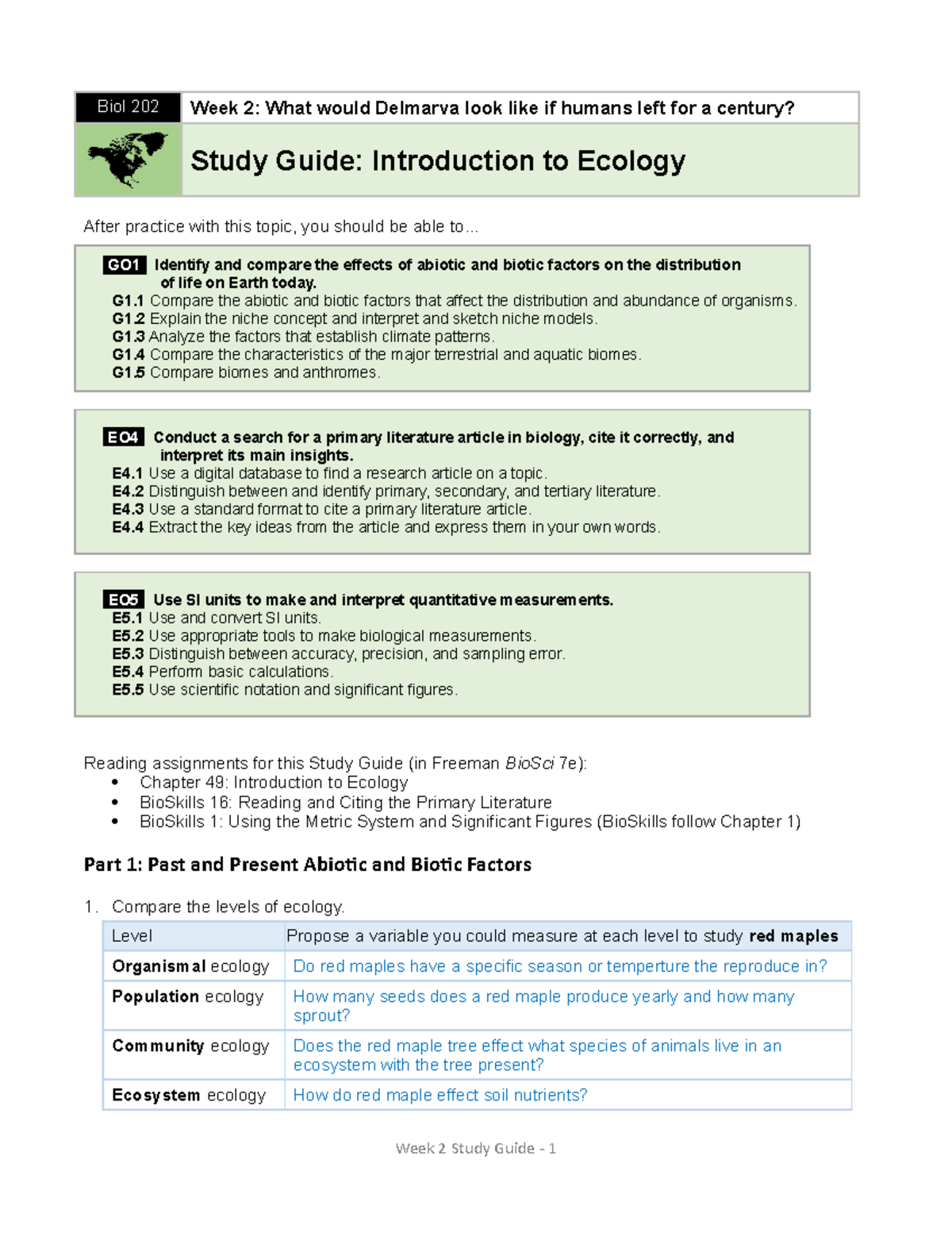 202 Week 02 SG Intro to Ecology - Biol 202 Week 2: What would Delmarva ...