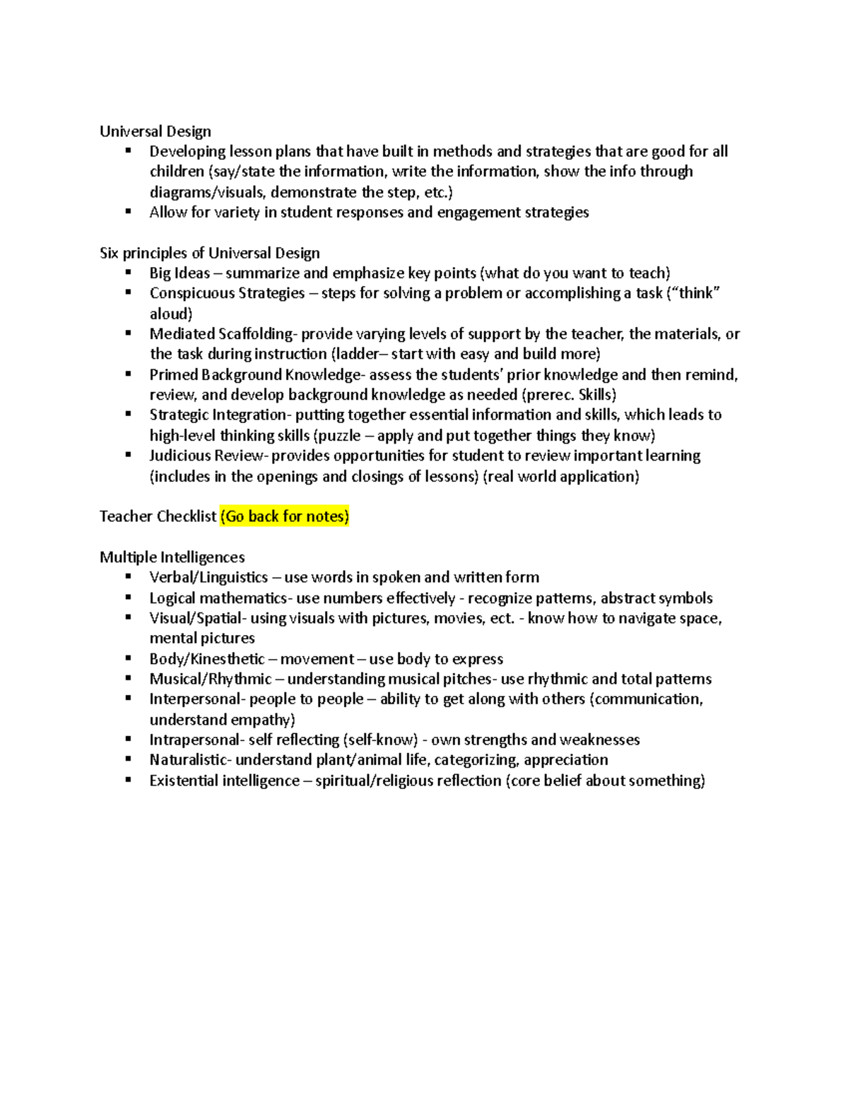 Universal Design - Universal Design Developing lesson plans that have ...