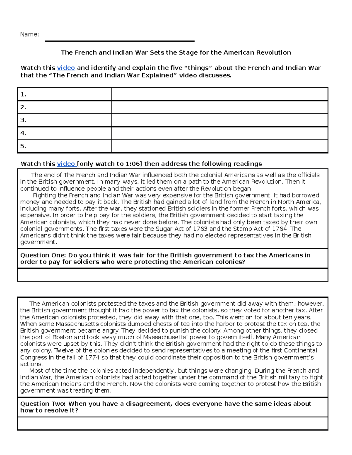 2020 The French and Indian War Sets the Stage for the American ...