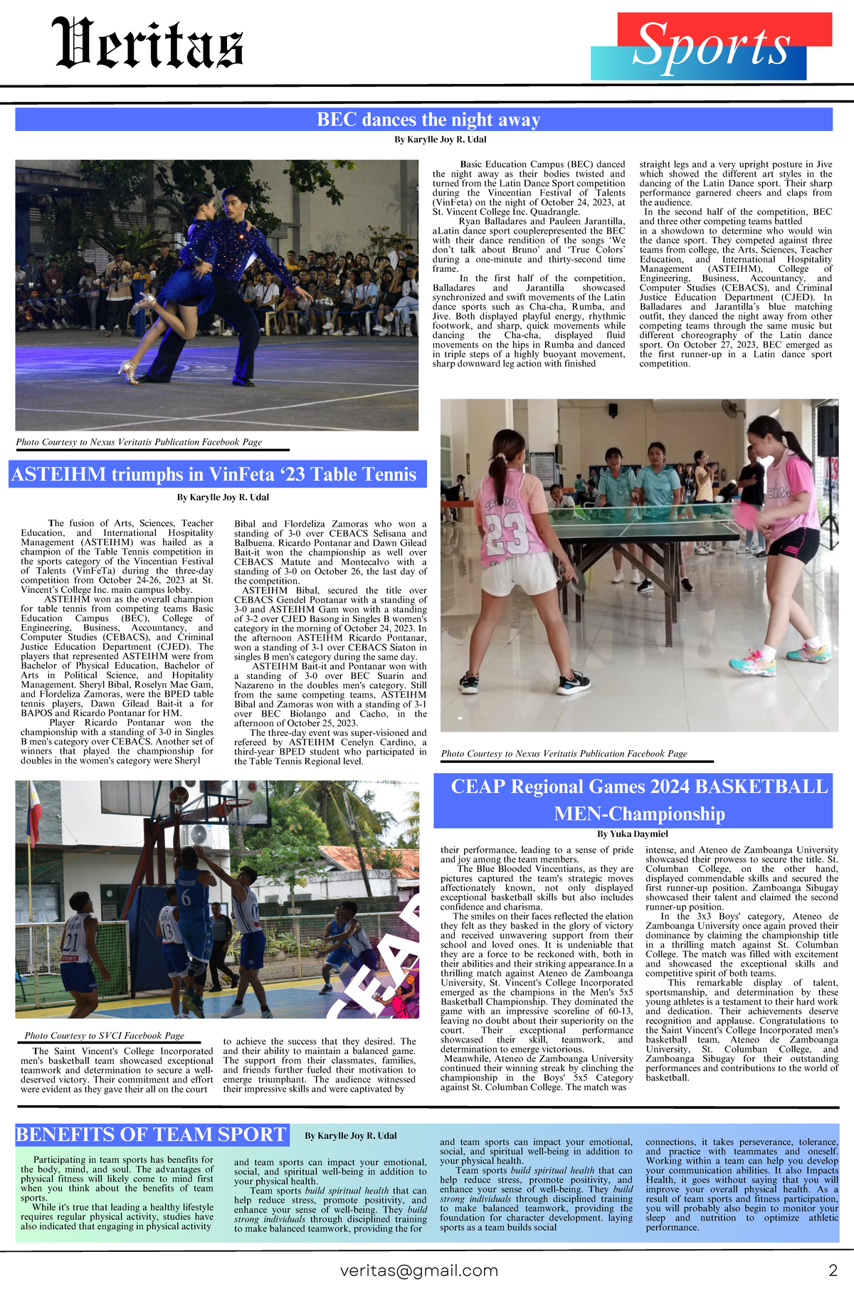 Sports article new - Photo Courtesy to SVCI Facebook Page their ...