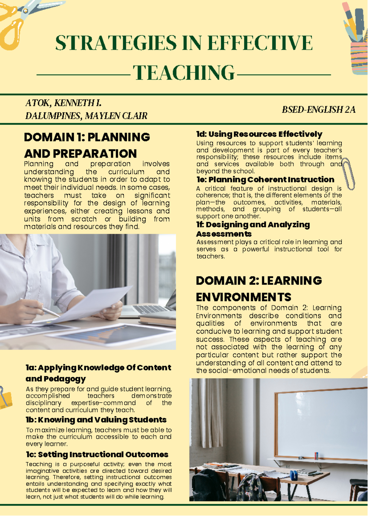 Strategies IN Effective Teaching - STRATEGIES IN EFFECTIVE TEACHING ...