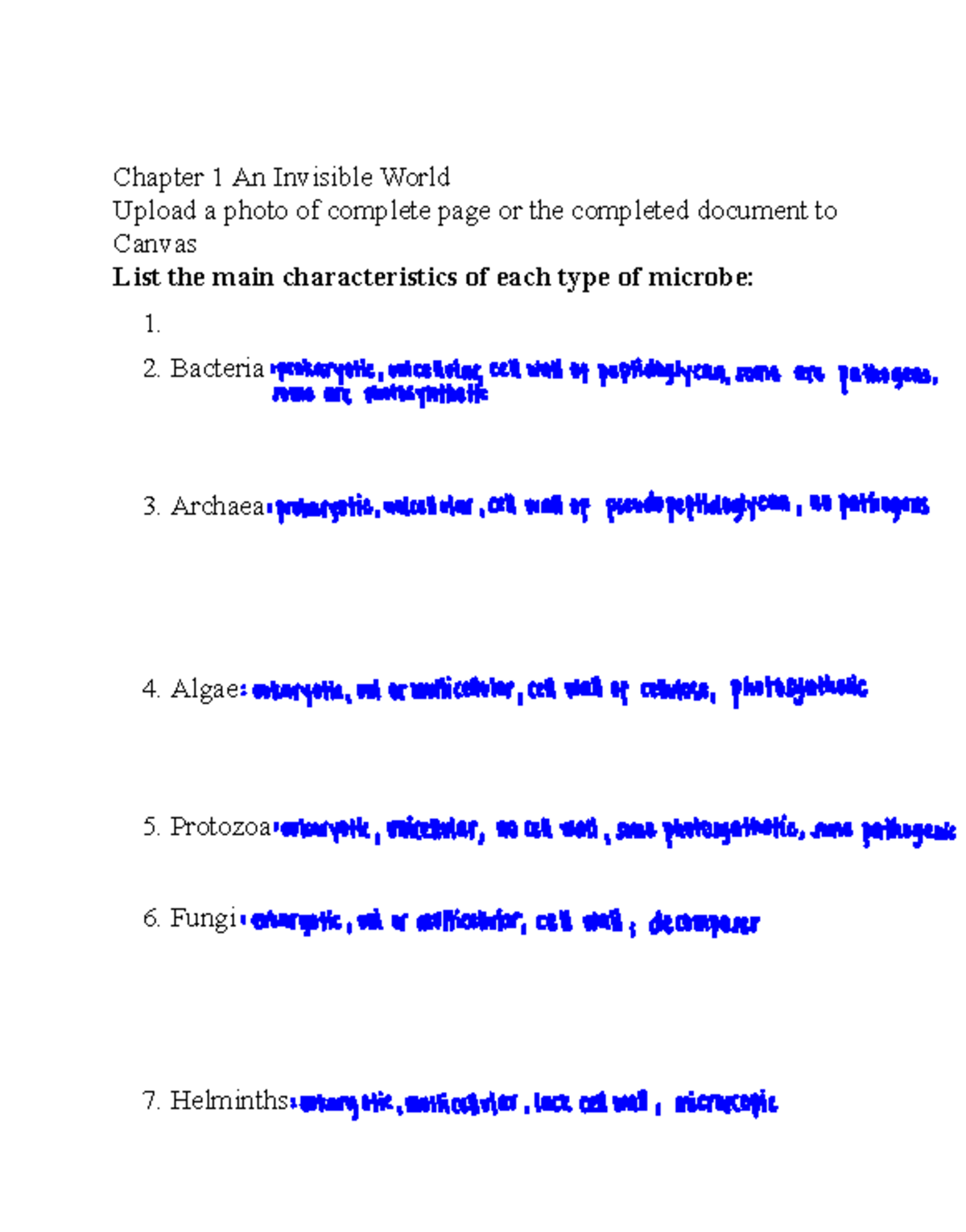 Chapter 1 worksheet - Chapter 1 An Invisible World Upload a photo of ...