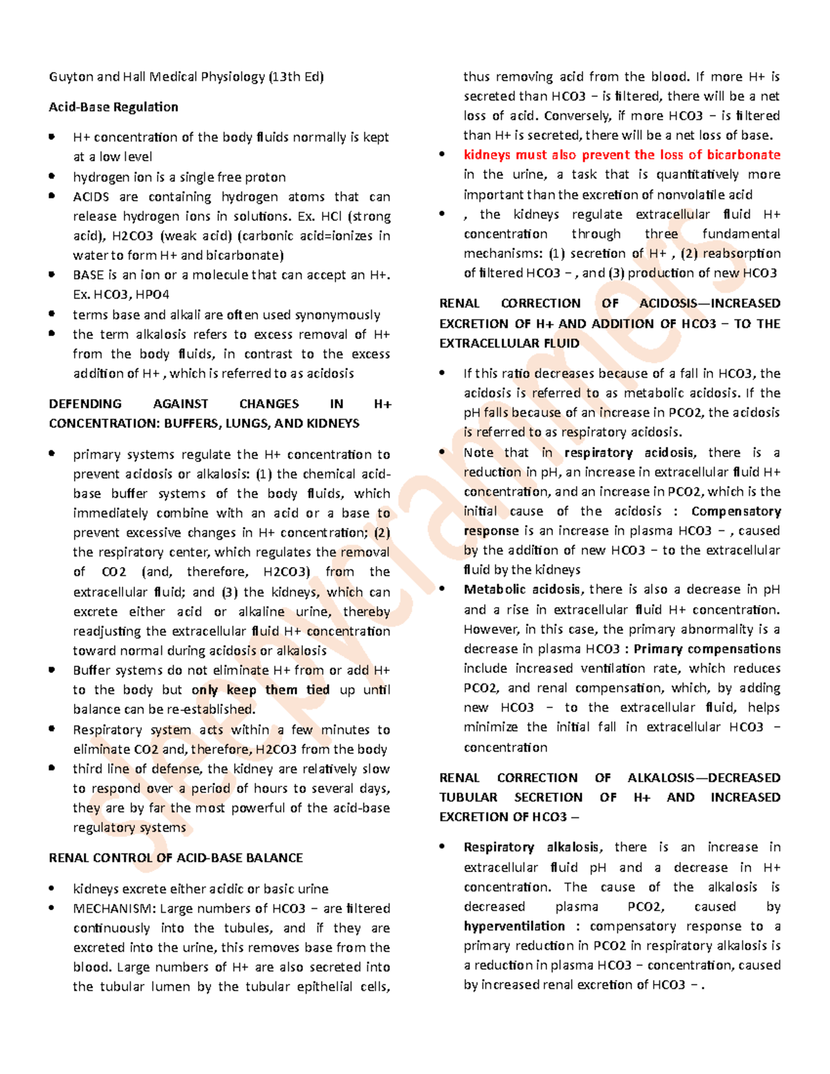 Acid-Base Physiology - HIGH YIELD - Guyton and Hall Medical Physiology ...