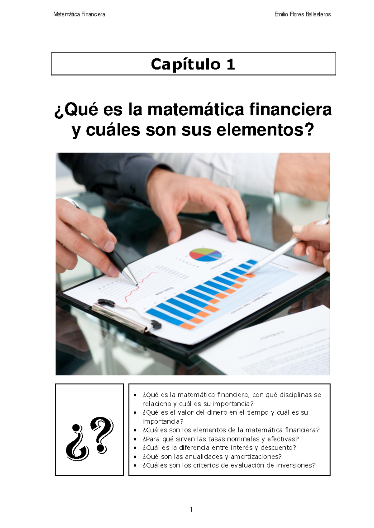 Elementos de Matematica Financiera - ¿Qué es la matemática financiera y ...