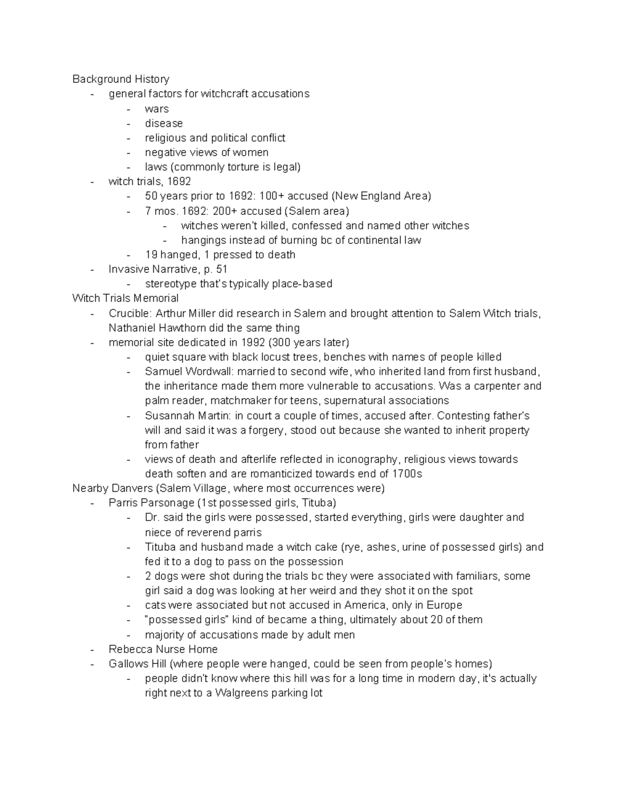 Witch trials - Background History - general factors for witchcraft ...