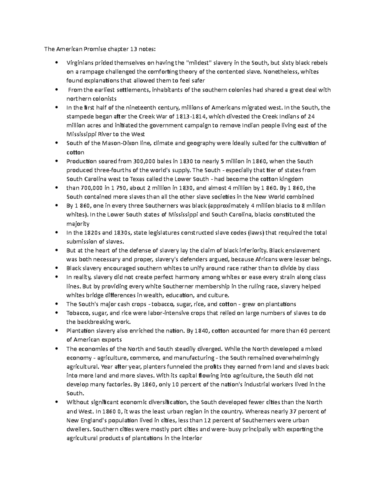 The American Promise chapter 13 notes - Nonetheless, whites found ...