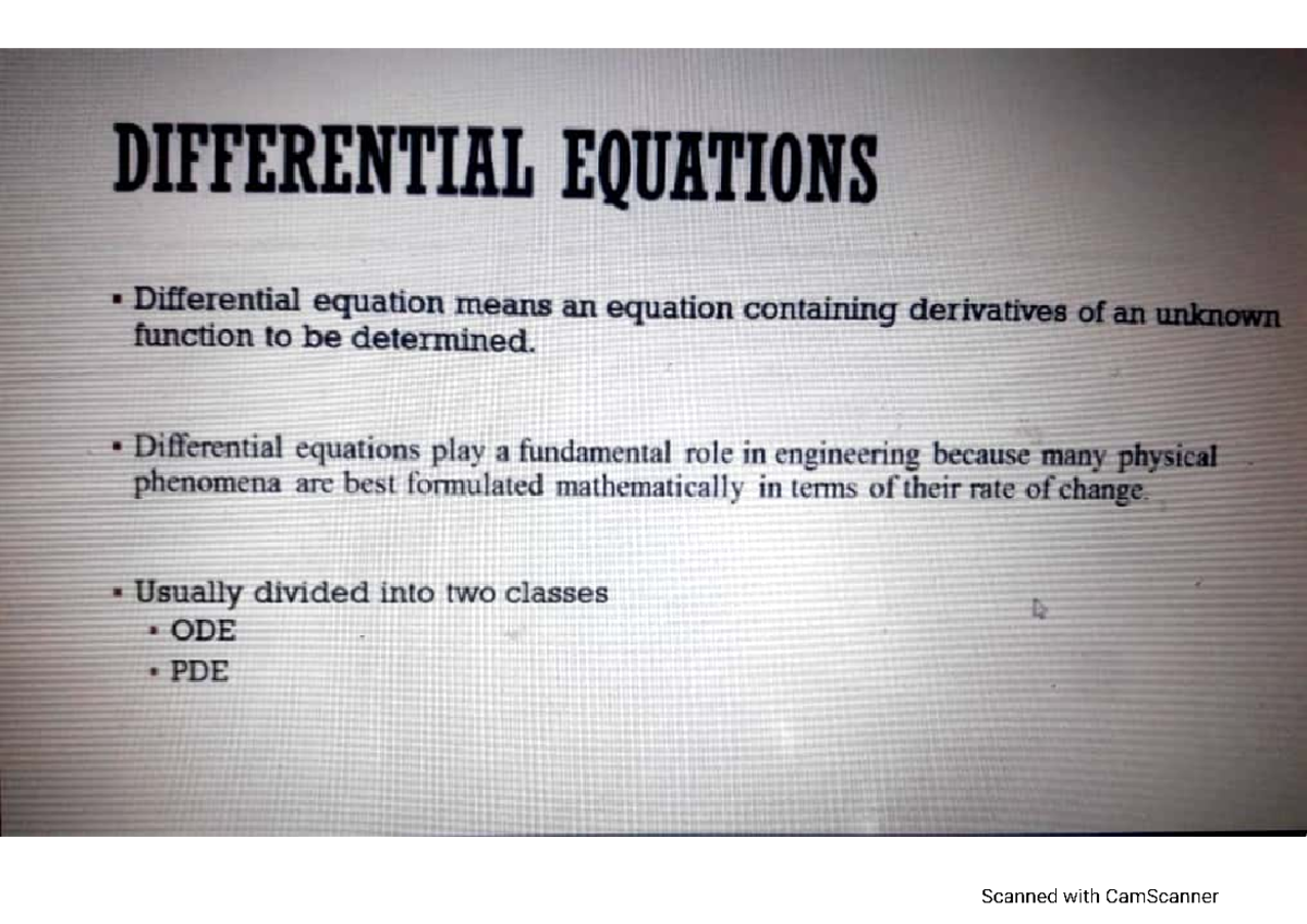 Chemical Engineering Mathematics - Studocu