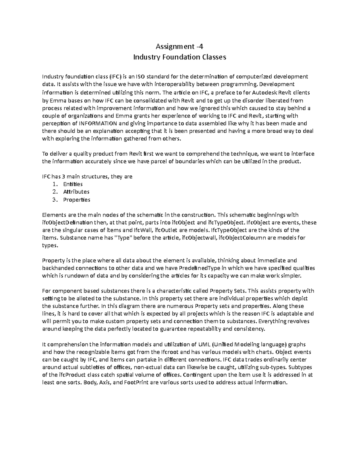 Assignment-40 - Building Information Modelling (BIM) in Design, Construction and Operations ...