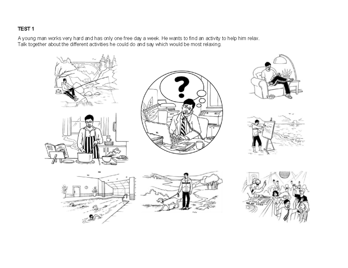 B1 speaking part 2 - sample tests - Tiếng Anh B1 - TEST 1 A young man ...