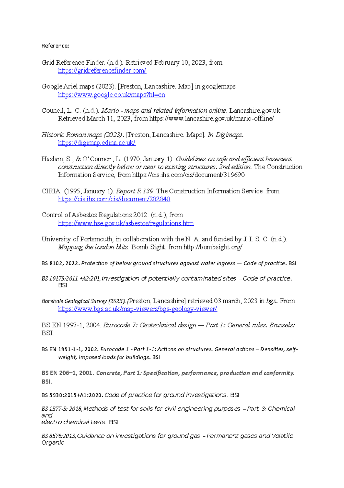 Reference - nlnlkmmm lknoin - Reference: Grid Reference Finder. (n ...